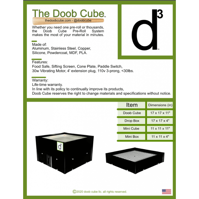 Mini Doob Cube & Drop Box - Free Delivery!